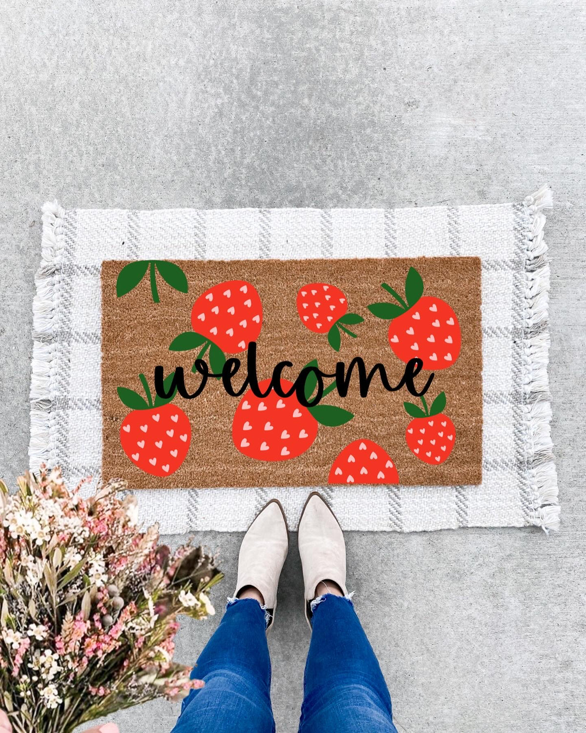 Strawberry (Welcome) | The Doormat Company