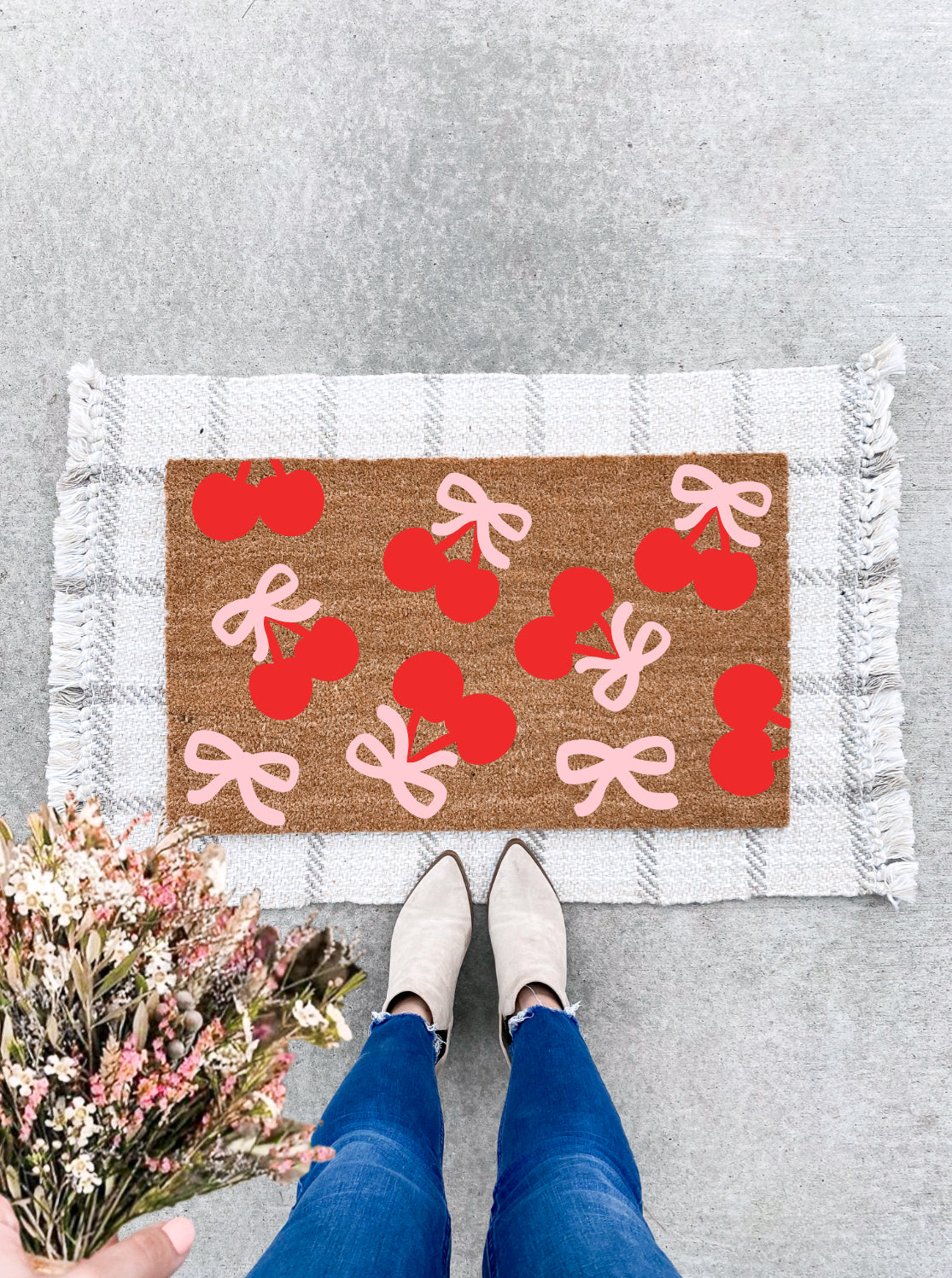 Cherries + Bows | The Doormat Company