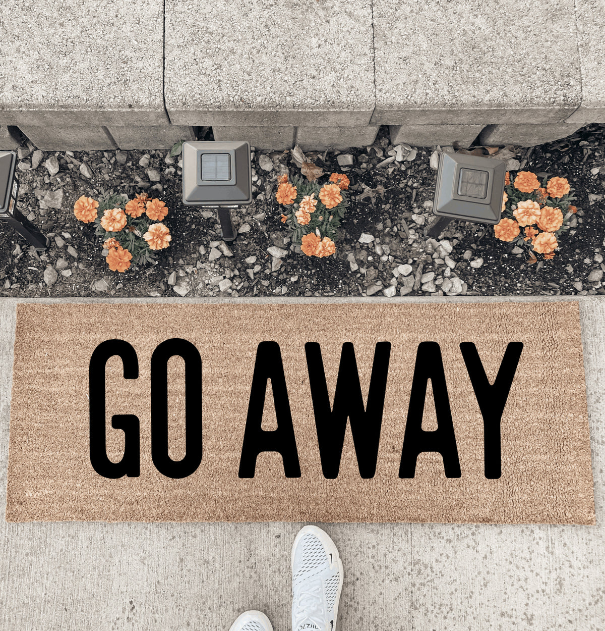 Go Away - Double Door Doormat | The Doormat Company