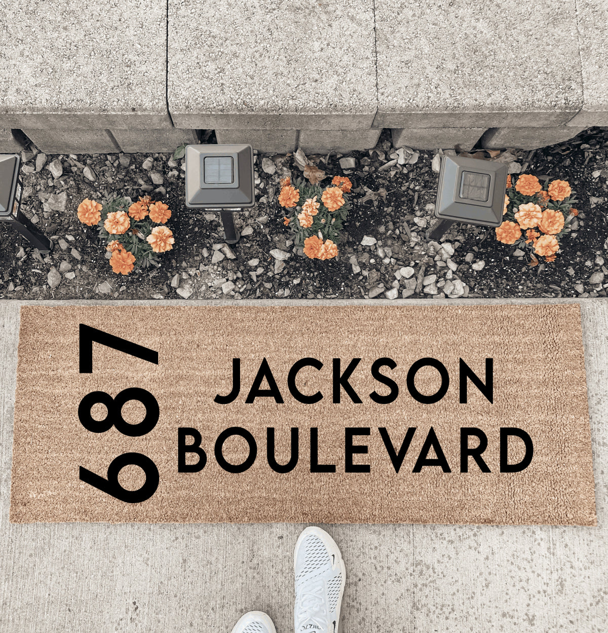 Address - Double Door Doormat | The Doormat Company