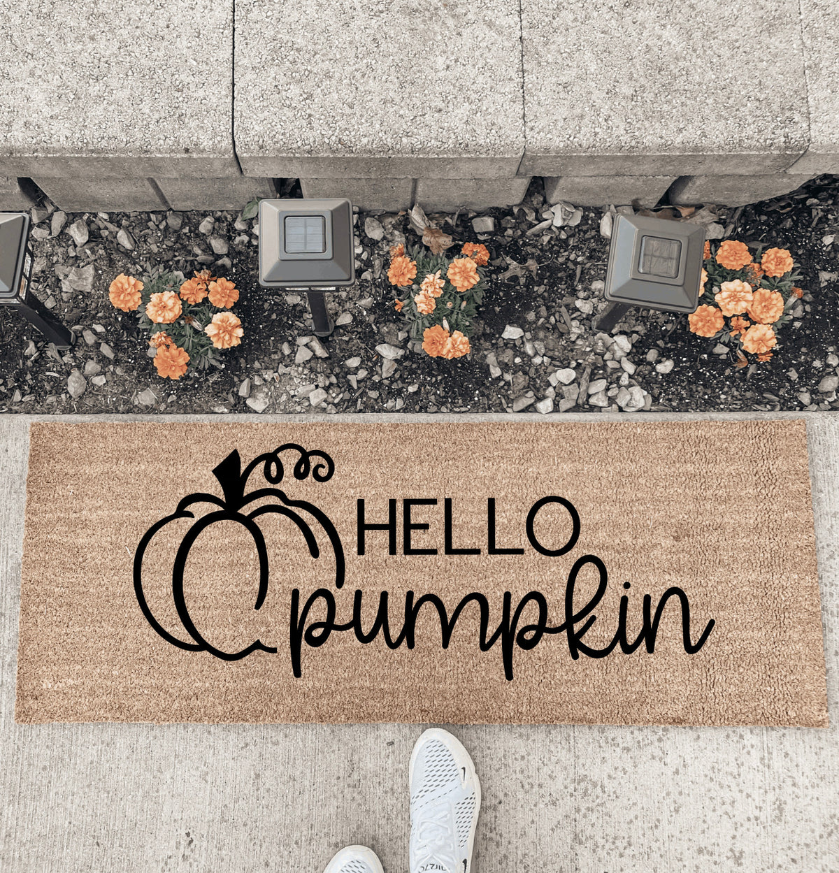 Hello Pumpkin - Double Door Doormat | The Doormat Company