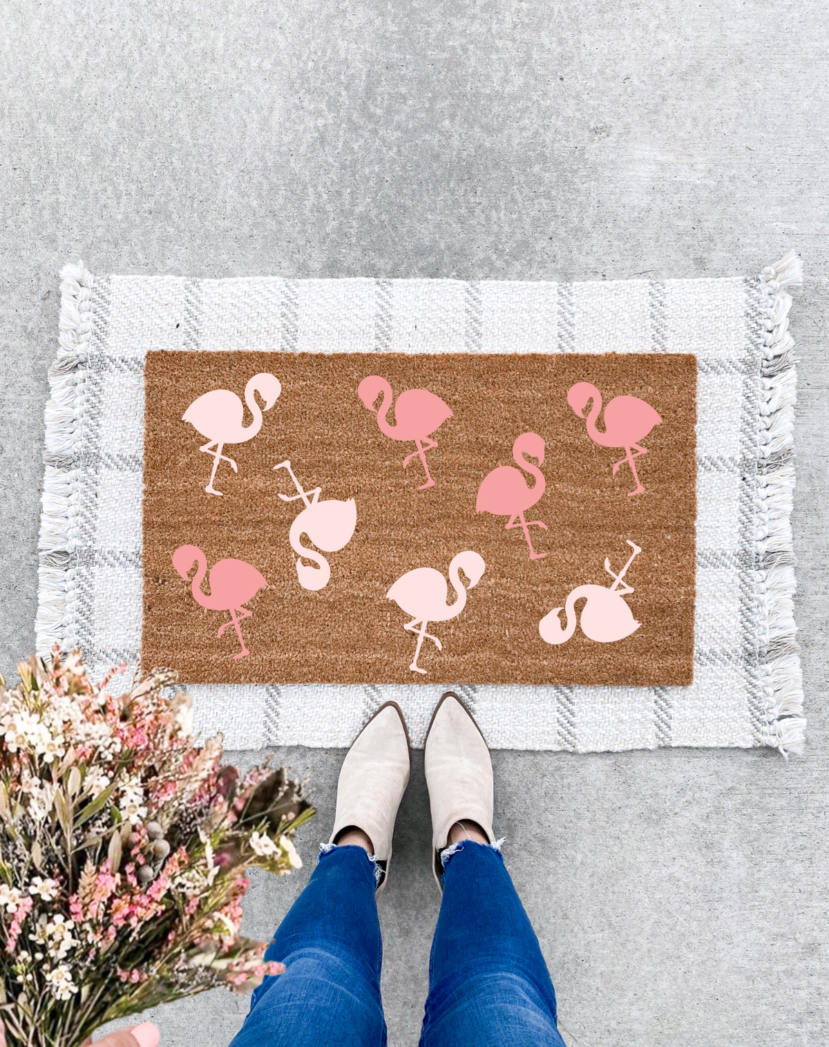 Flamingo Pattern | The Doormat Company